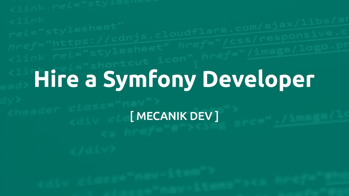Hire a Symfony Developer - Enterprise PHP Applications and APIs